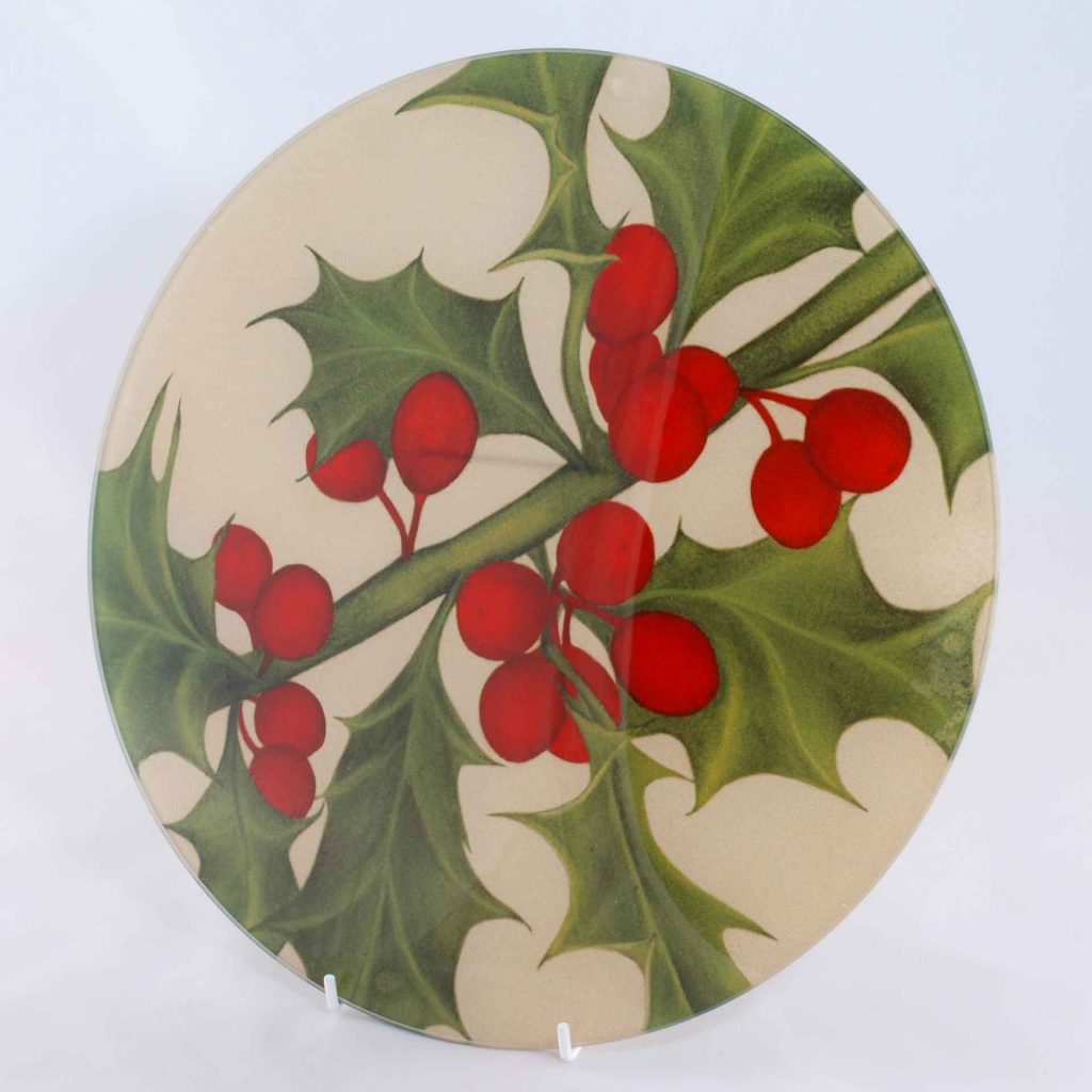 Round Glass Mat, Platter, Trivet, Worktop Saver - Jaci Hogan Art